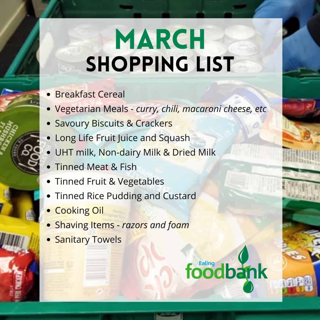 FOODBANK COLLECTION – St Benedict's Parish, Ealing